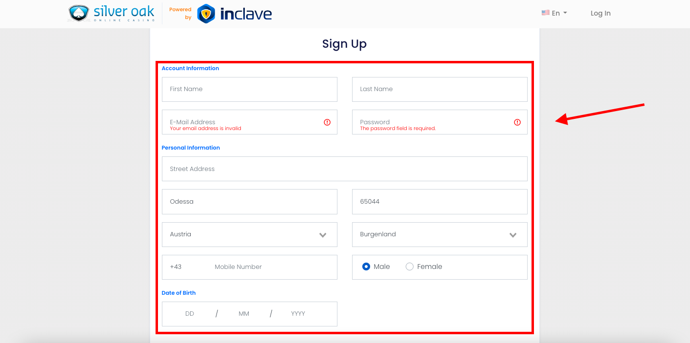 Inclave Login - Inclave Casinos